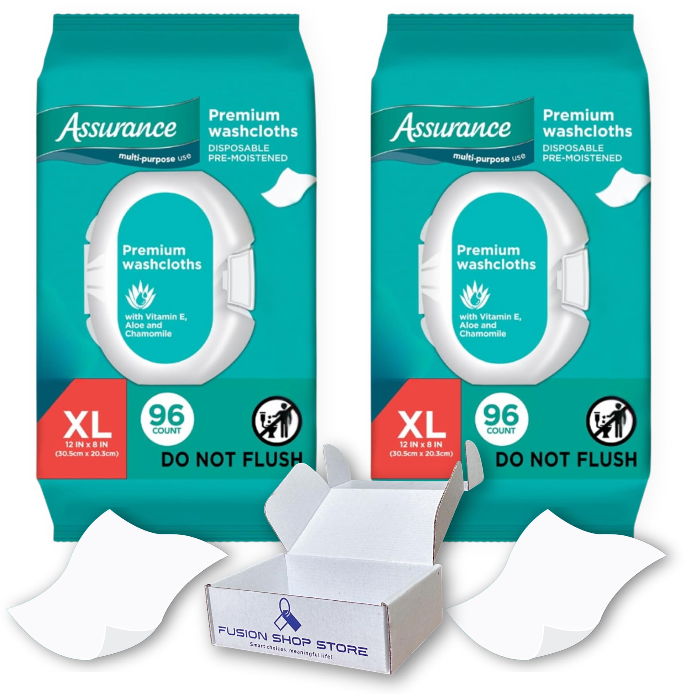 Amazon.com: Assurance Wipes for adults - Premium Disposable Washcloths ...
