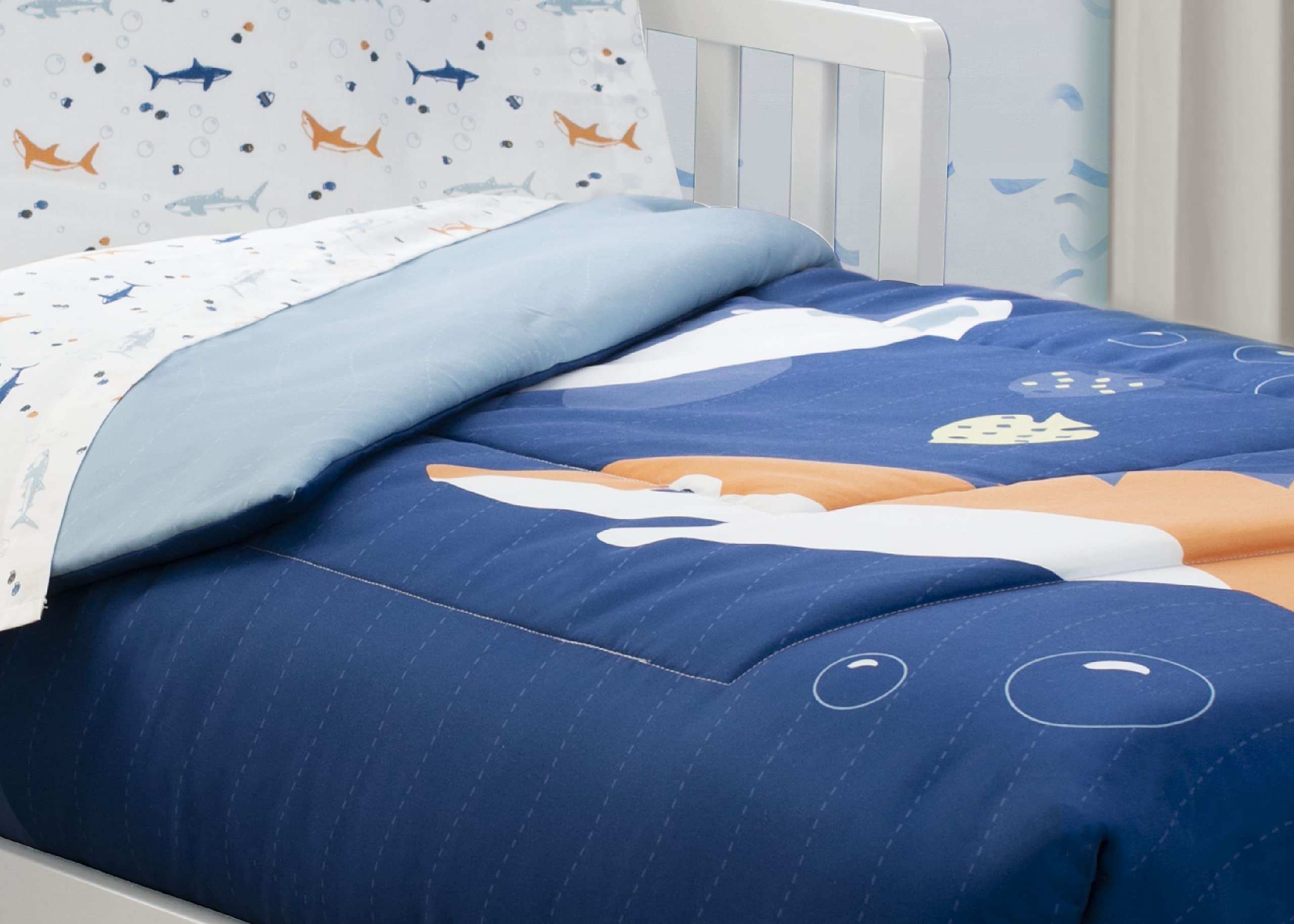 Delta Children 4 Piece Toddler Bedding Set for Boys - Reversible 2-in-1 ...