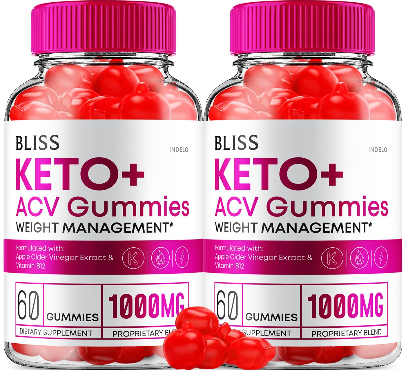 Amazon.com: (2 Pack) Bliss Keto ACV Gummies Advanced Weight Loss, Bliss Keto + ACV Gummies Apple ...