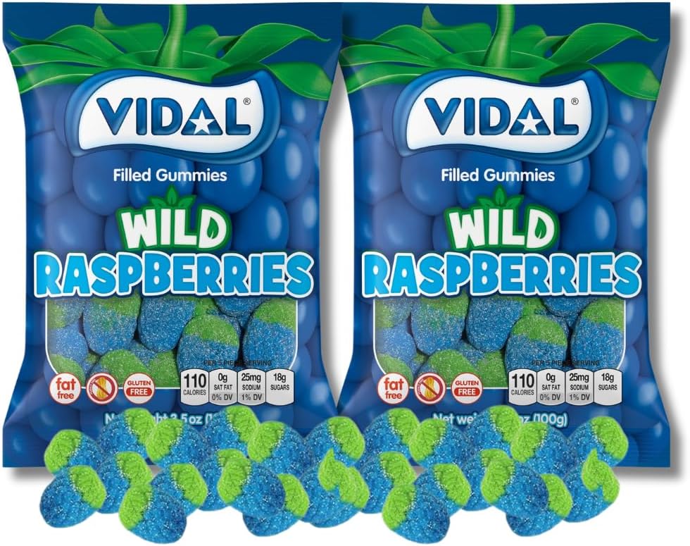 Amazon.com : FirstChoiceCandy Sour Wild Raspberries Filled Sour Gummies ...