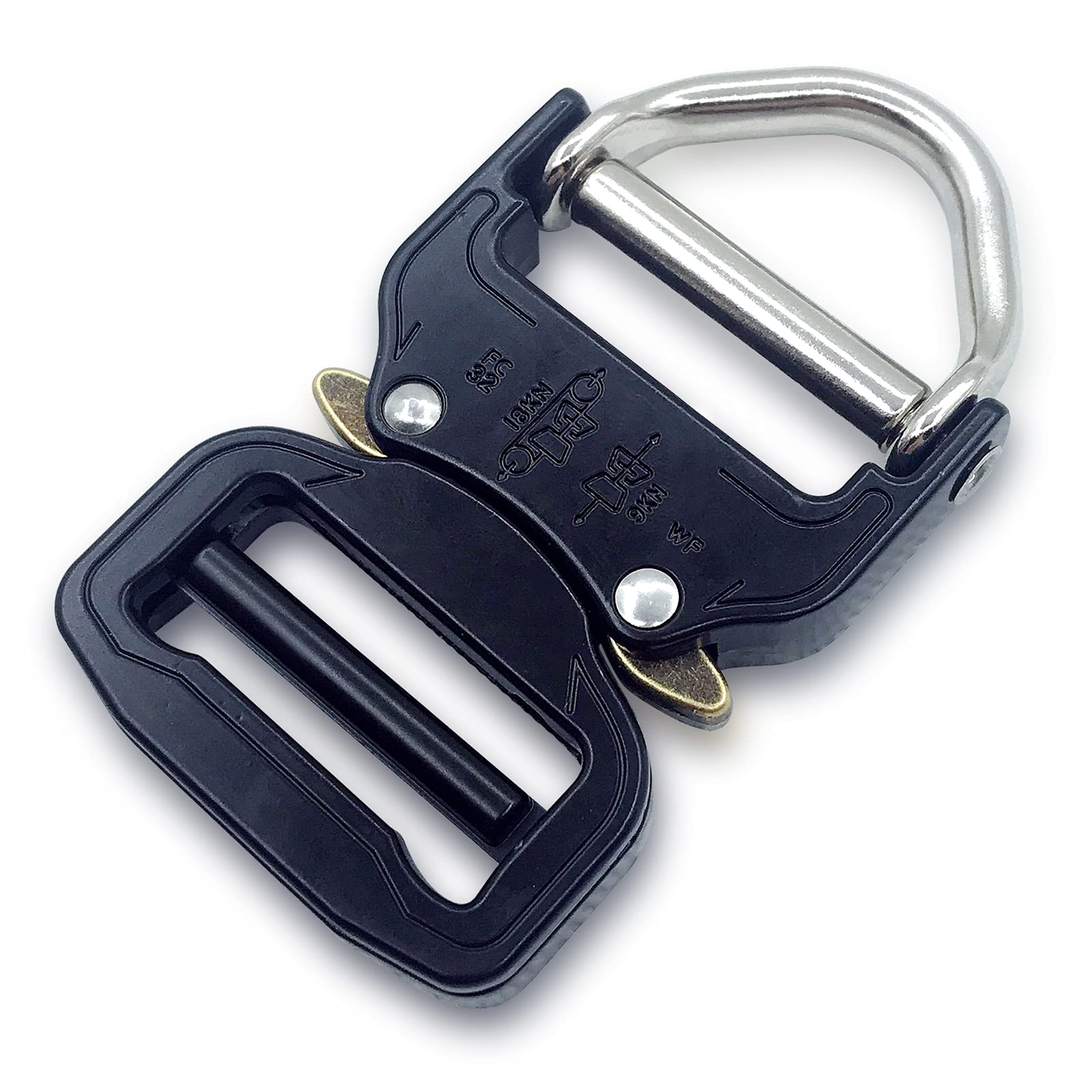 Snapklik.com : Metal Buckle 32mm/1.25" D-Ring Heavy Duty Tactical Belt ...