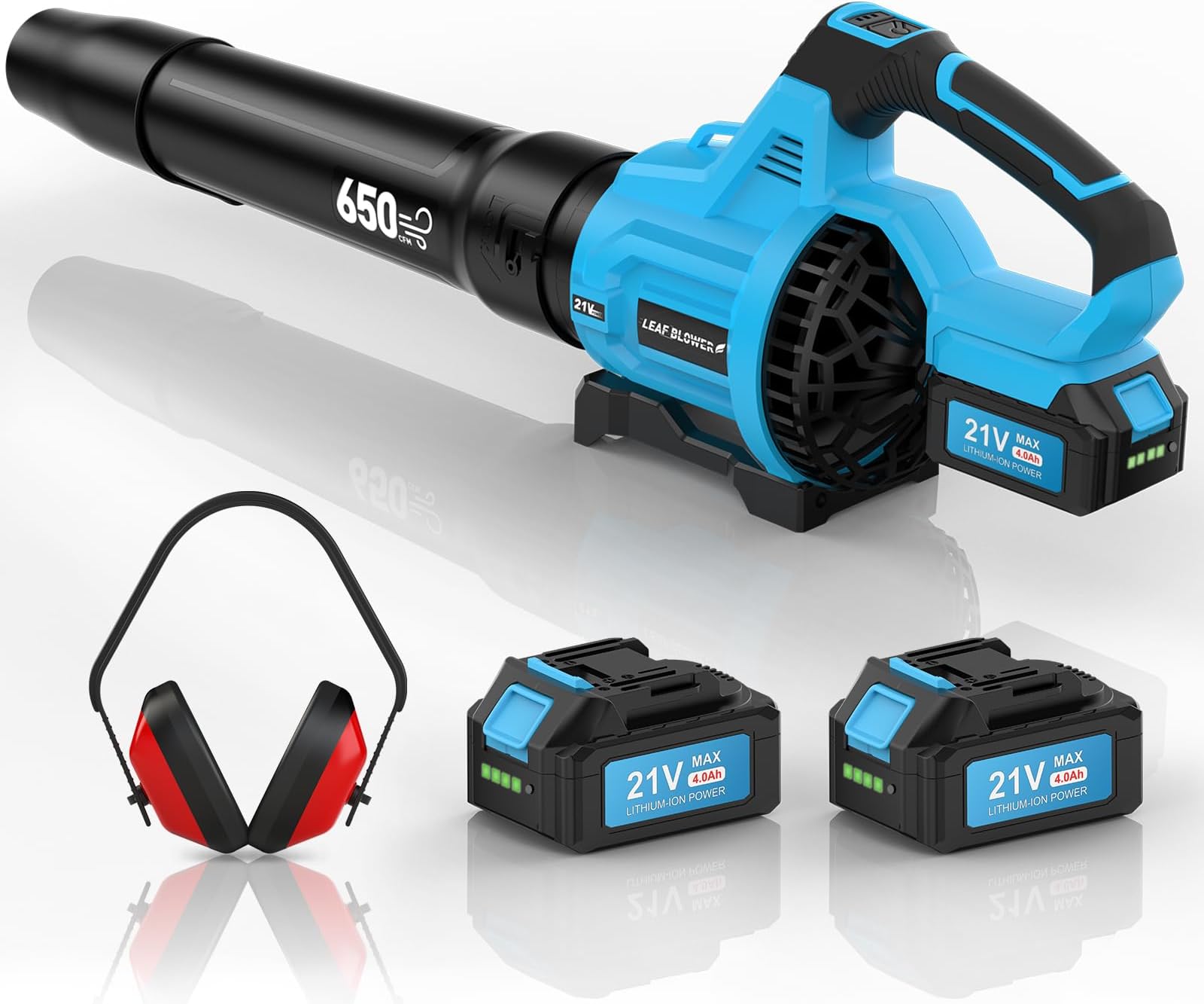 Amazon.com: Leaf Blower Cordless - Electric Cordless Leaf Blower with 2 ...