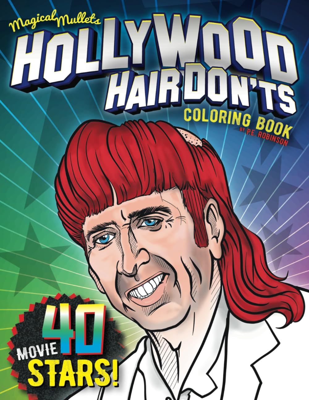 Amazon.com: Magical Mullets: Hollywood Hairdon'ts Funny Coloring Book ...