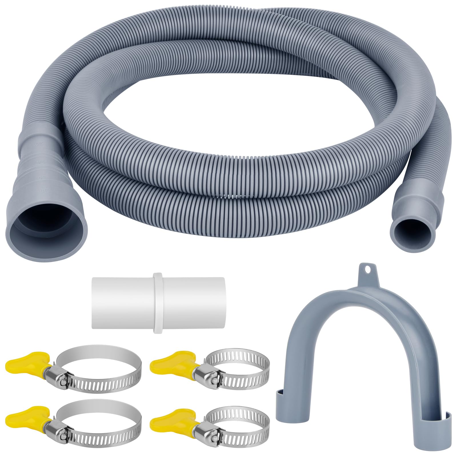 twoonto Drain Hose Extension for Washing Machines, 5M Universal Washing ...