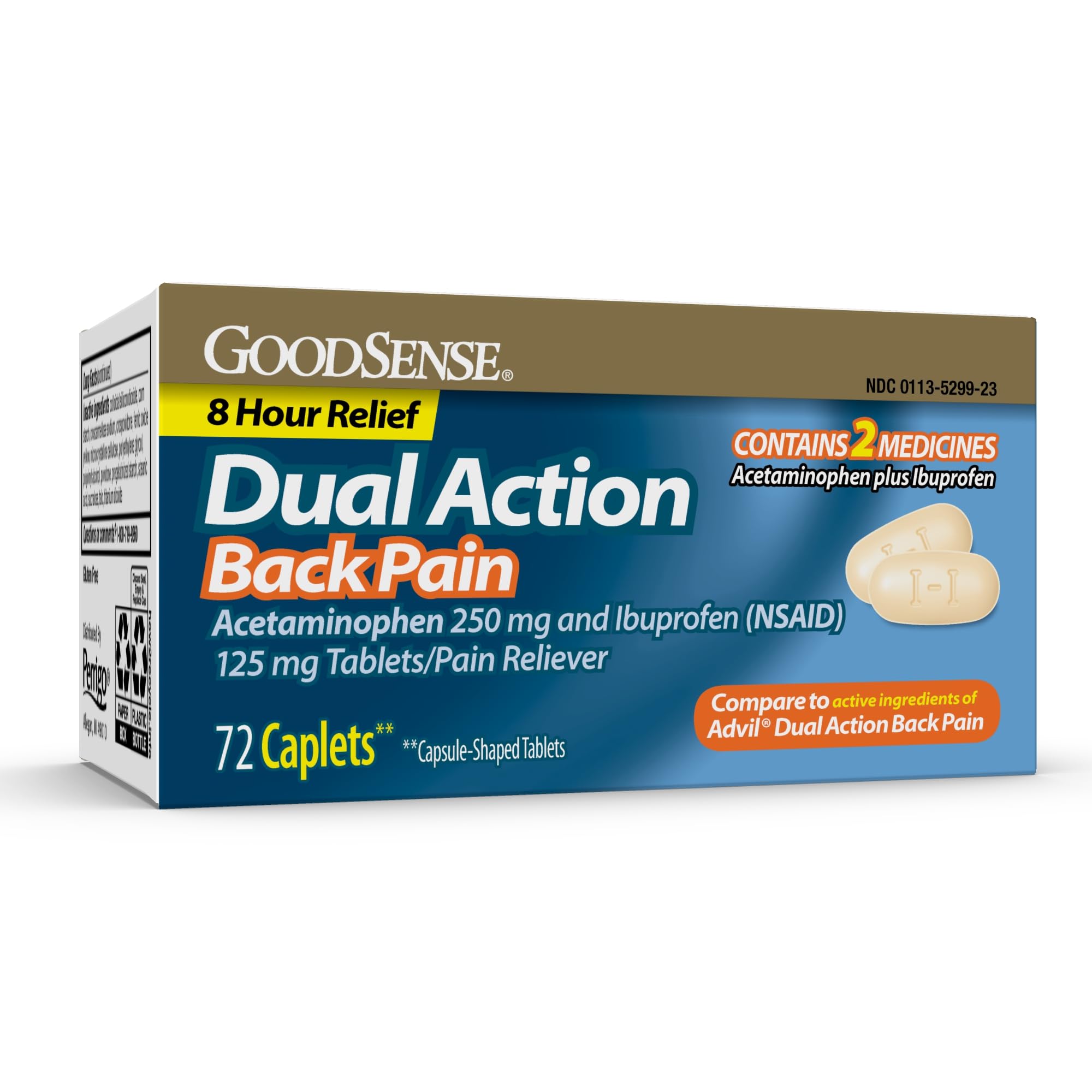 Amazon.com: GoodSense Dual Action Acetaminophen and Ibuprofen (NSAID ...