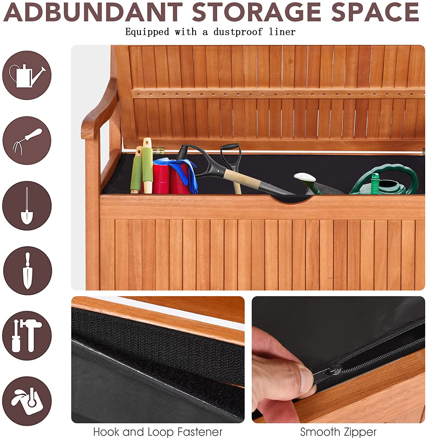 Outdoor Storage Benches That Lock Water Resistant Outdoor Storage