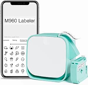 Amazon.com : Vixic M960 Label Makers - Bluetooth Mini Label Maker Machine with Tape - Portable ...