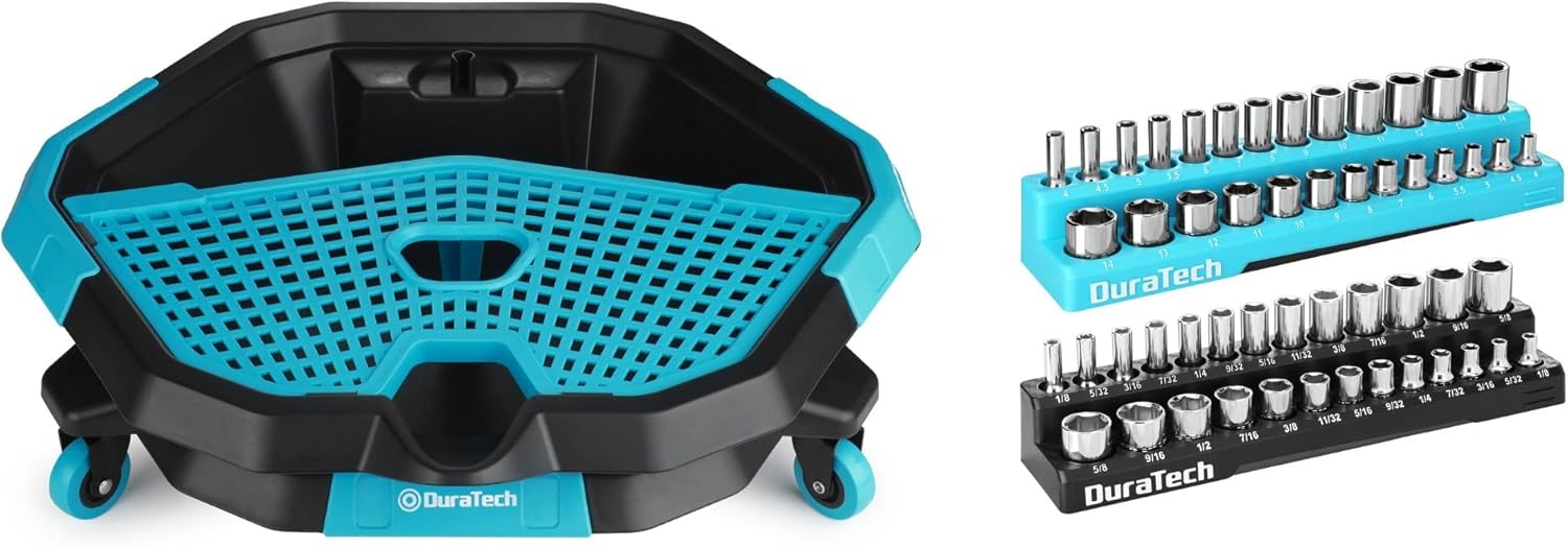 Amazon.com: DURATECH 2-in-1 Oil Drain and Tool Creeper Set Magnetic ...