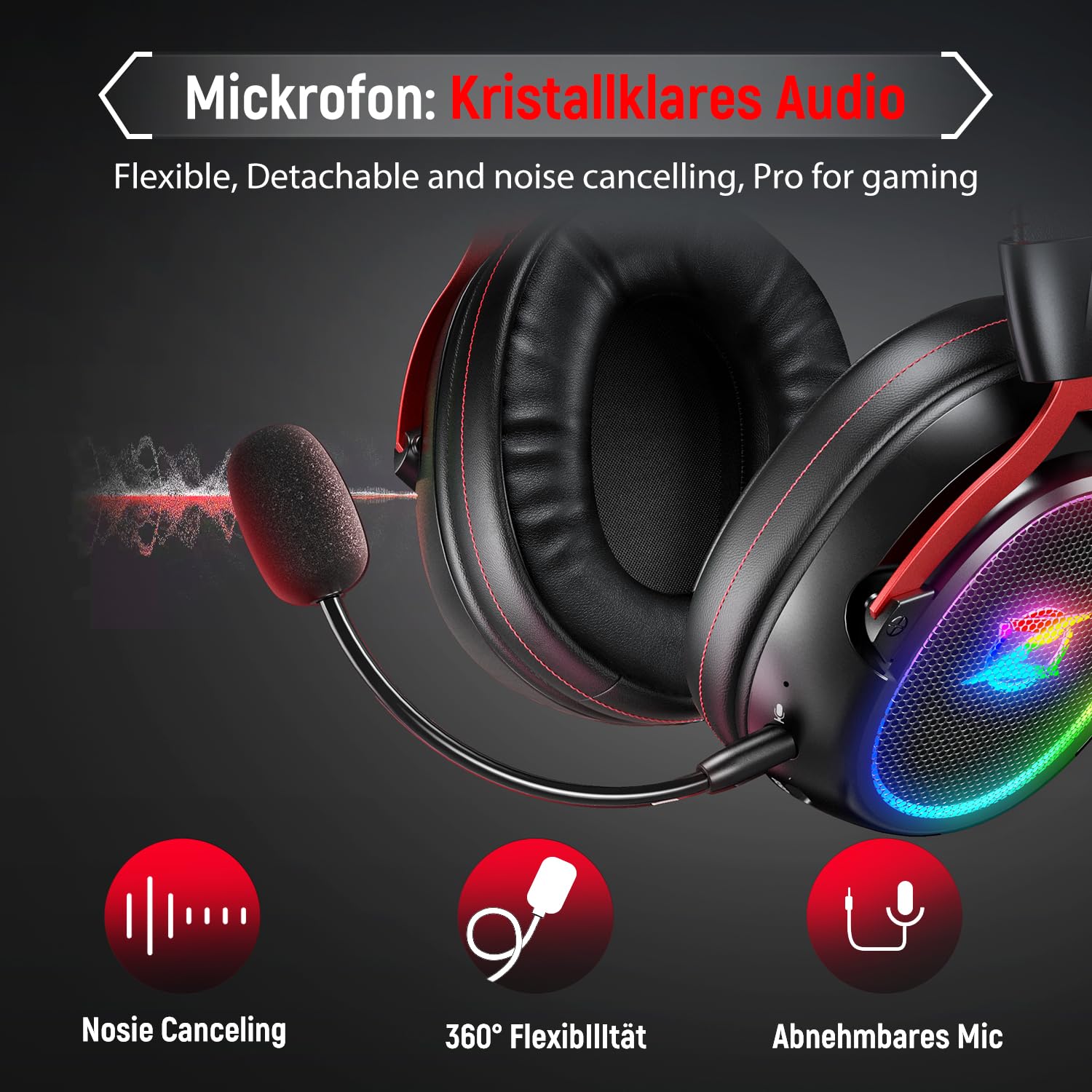 Snapklik.com : Ozeino Wireless Gaming Headset For Ps5 Ps4 PC Laptop ...
