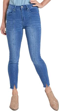 Royalty For Me Womens Women's High Rise Skinny Jean with Front Seam and ...