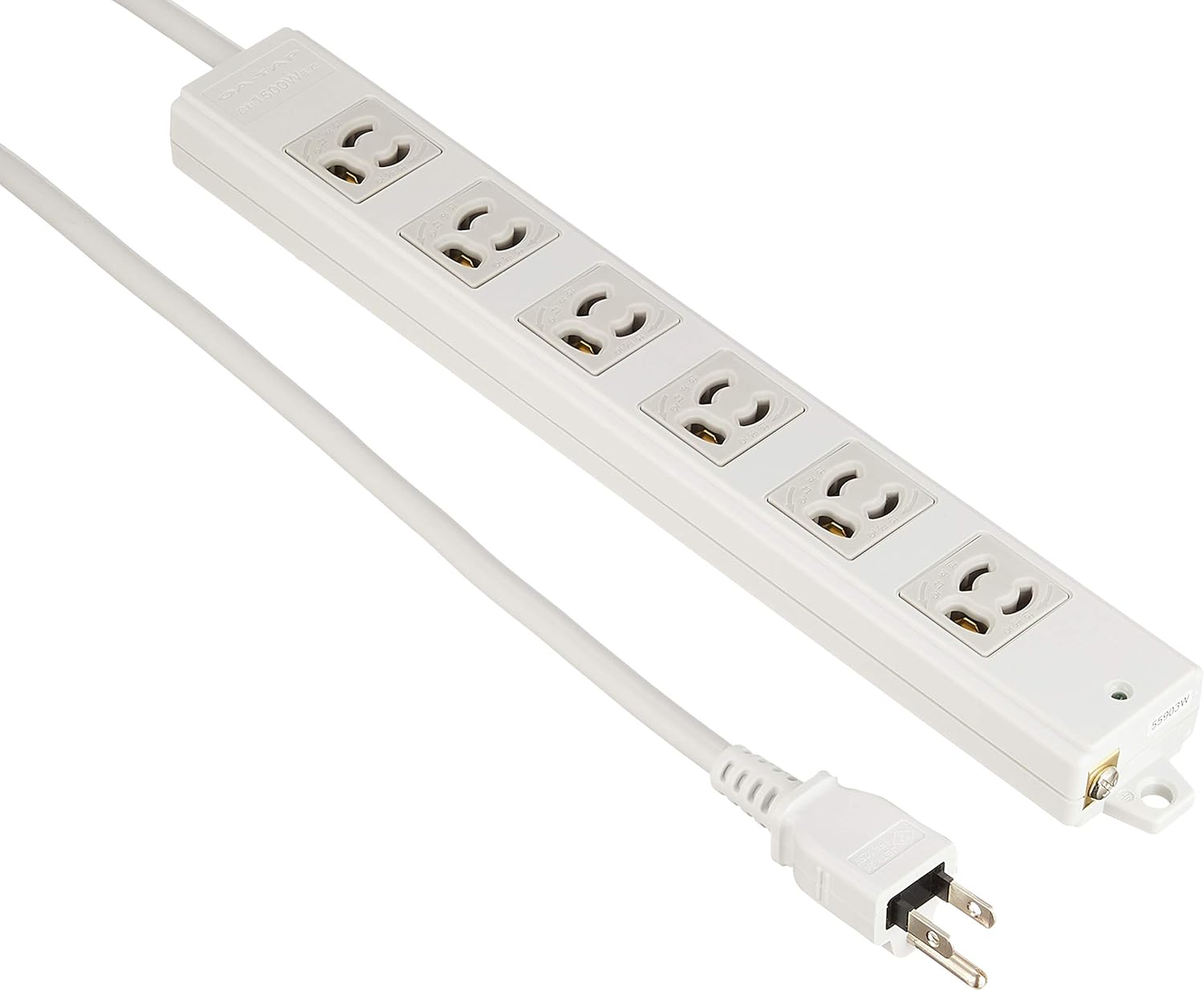 Amazon.com: ELECOM Twist Plug lock Power strip with magnet 3 pins 6 ...