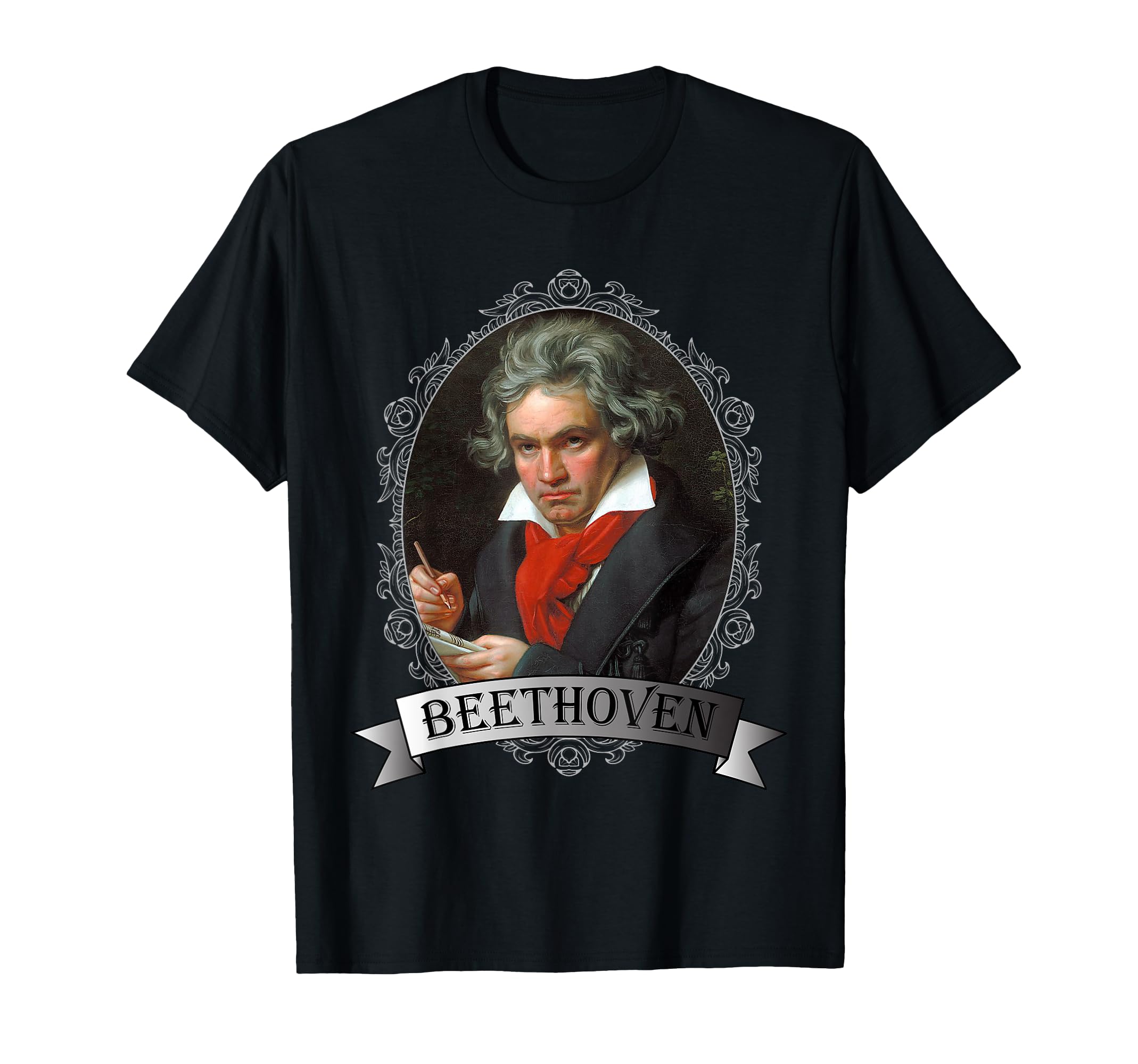 Amazon.com: Ludwig van Beethoven T-Shirt Portrait T-Shirt : Clothing ...