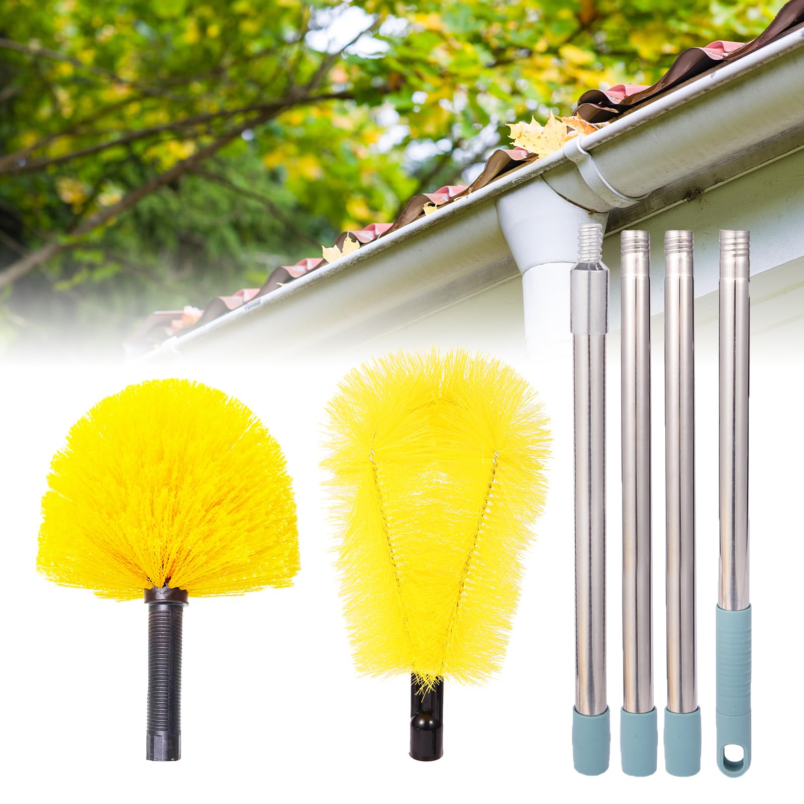 Amazon.com: Cobweb Duster with Extension Pole - 2 Spider Web Brush Head ...