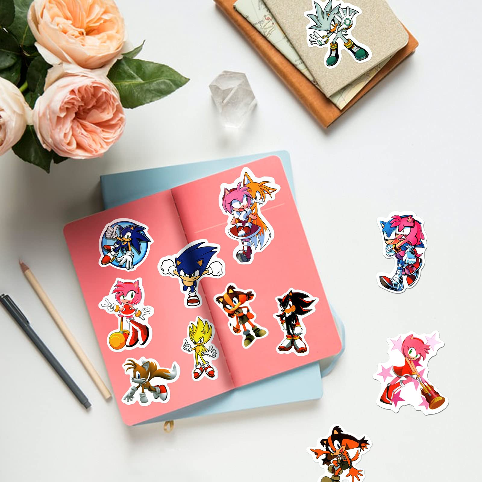 200pcs Sonic The Hedgehog Stickers, Anime Game Sonic Stickers for ...
