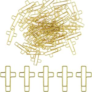 Amazon.com: Cross Paper Clips Gold - 50 Pack Versatile Bible Study ...