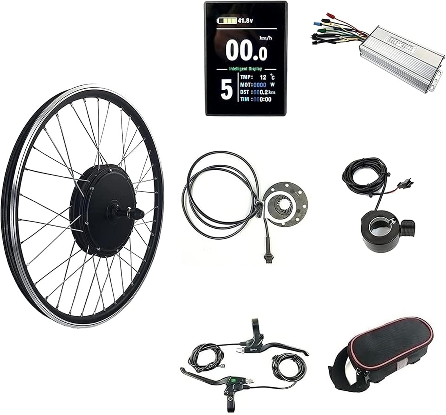 E-Bike Umbausatz 48V 1500W Elektrofahrrad Umbausatz, 20" 24" 26" 28" 29 ...