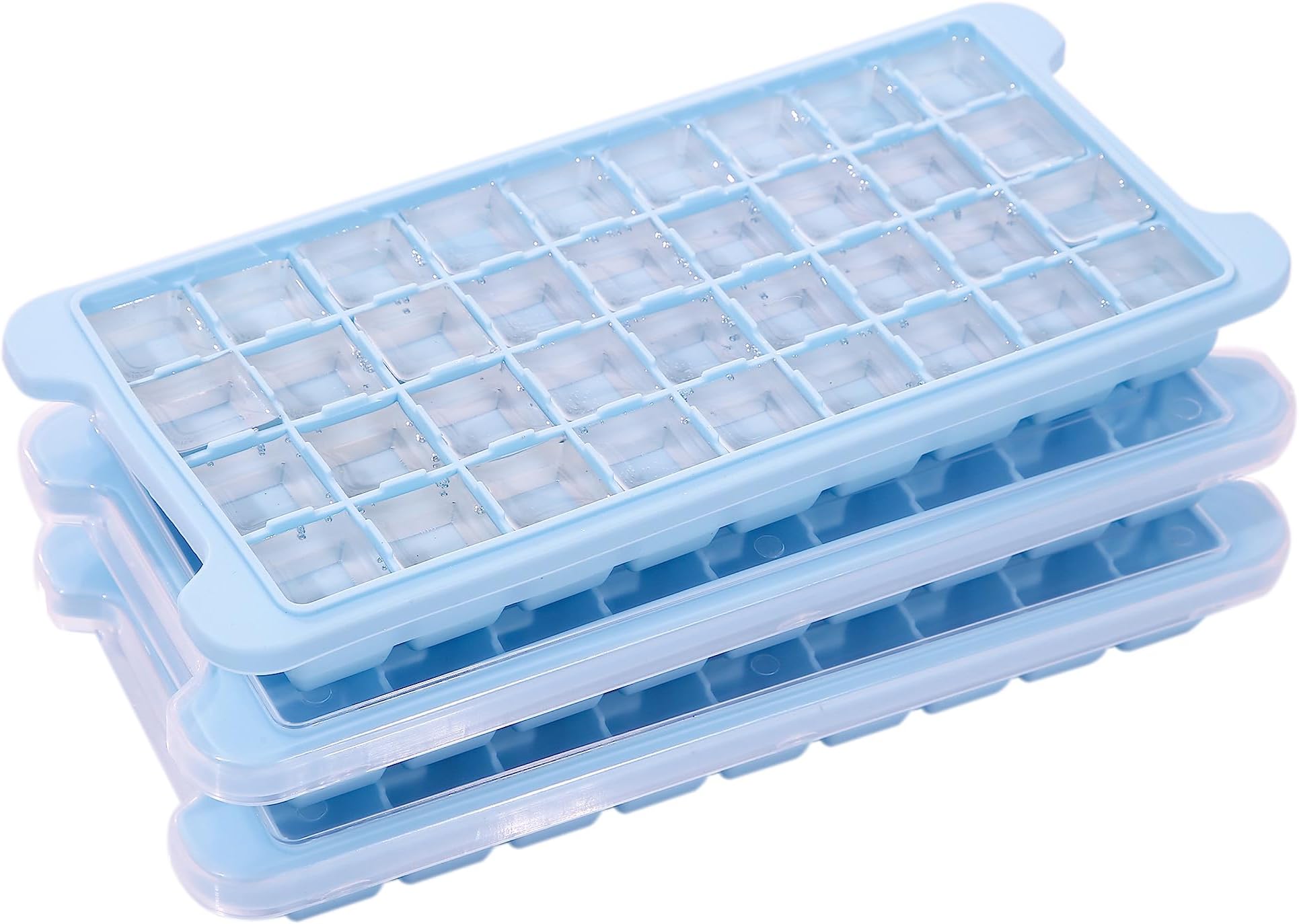 Amazon.com: Ice Cube Tray, Large Ice Trays with Lid and Bin, 44 Ice ...