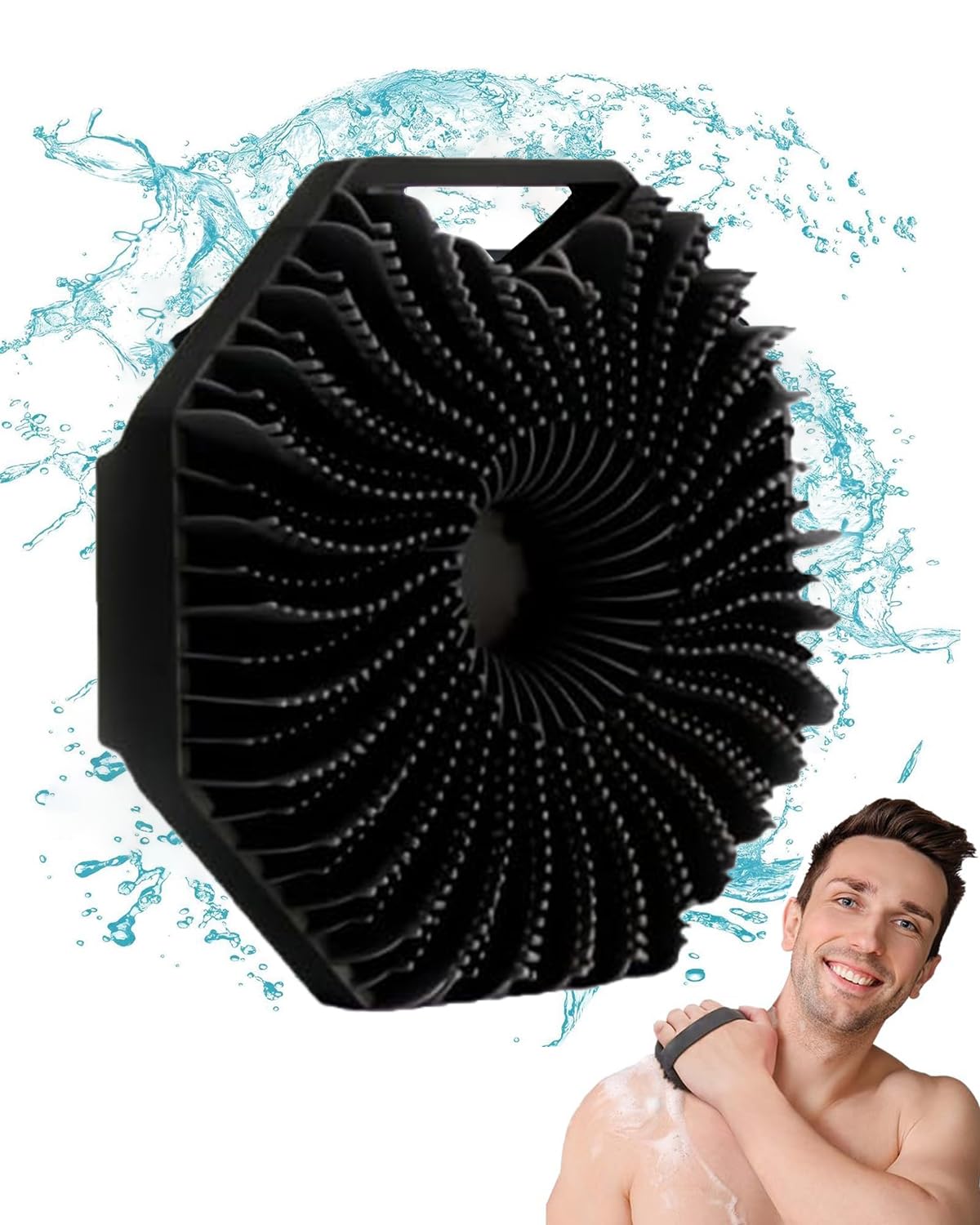 Plexaris Silicone Body Scrubber, Silicone Scrubber for Body, Dry Body ...