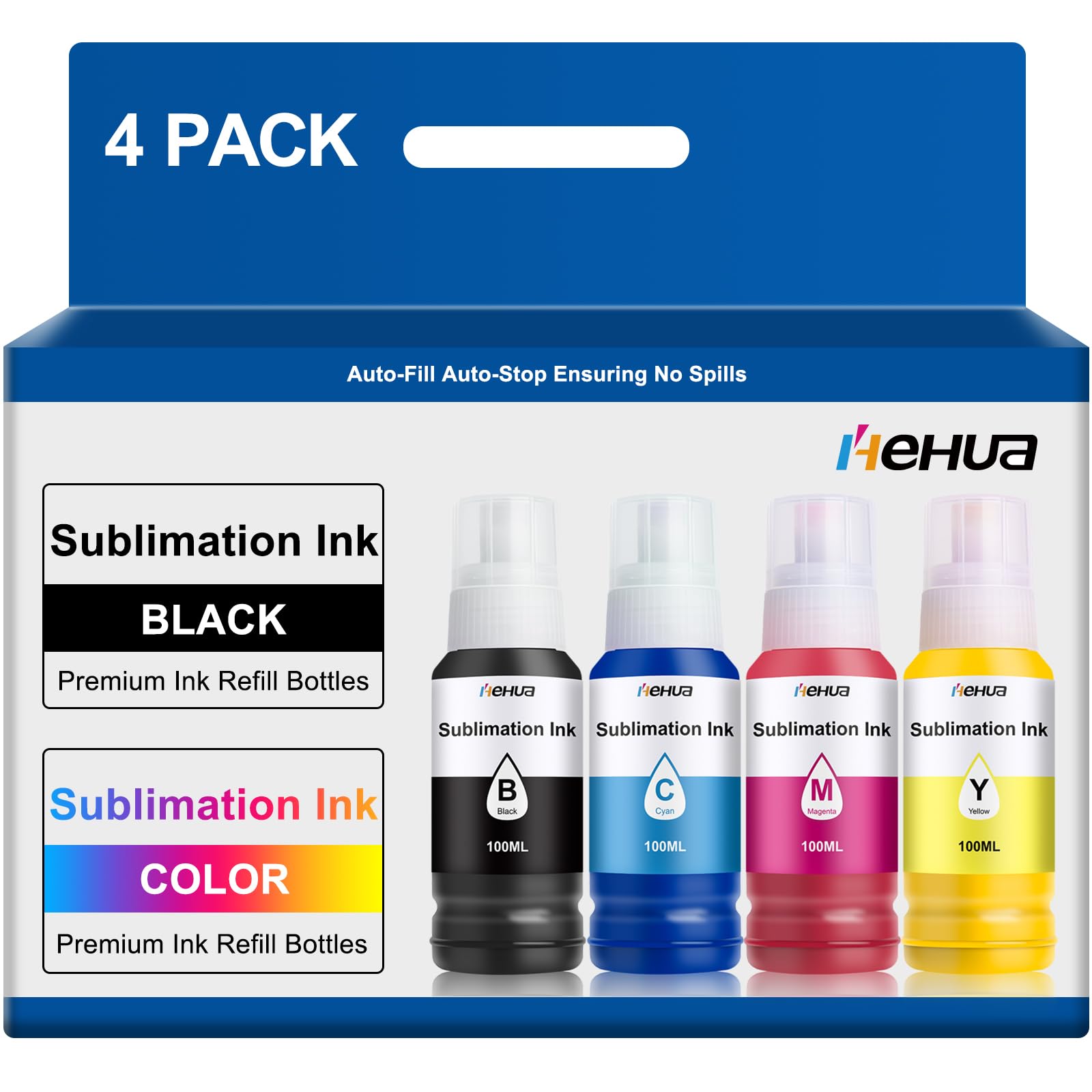 Amazon.com: hehua Sublimation Ink Refill Bottles 502 522 Compatible for ...
