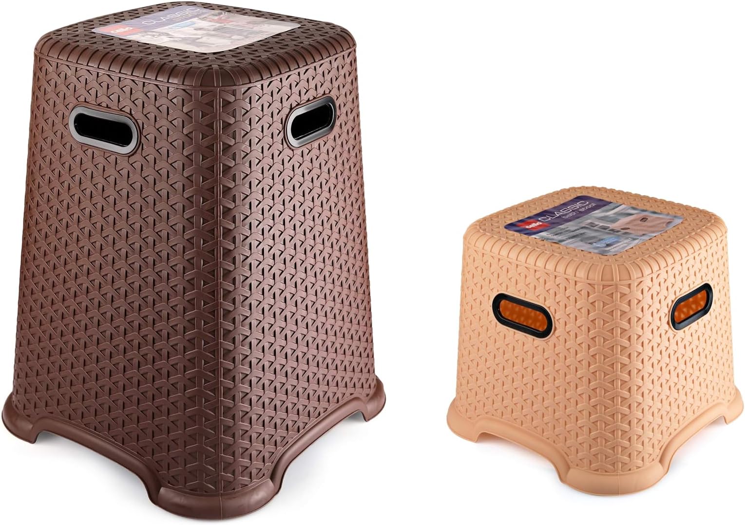 Cello Classic Perfect Posture Plastic Stool, Big, Brown Classic Perfect ...