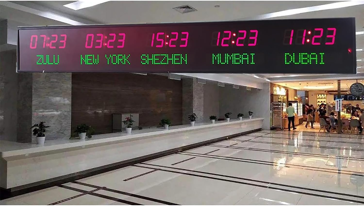 World Time Zones Clock, Digital Multiple Time Zones Bahrain | Ubuy