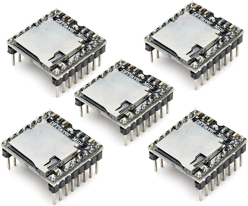 Amazon.co.jp: KeeYees DFPlayer Mini MP3プレイヤー モジュール ミニ 音声モジュール 音源再生モジュール ...