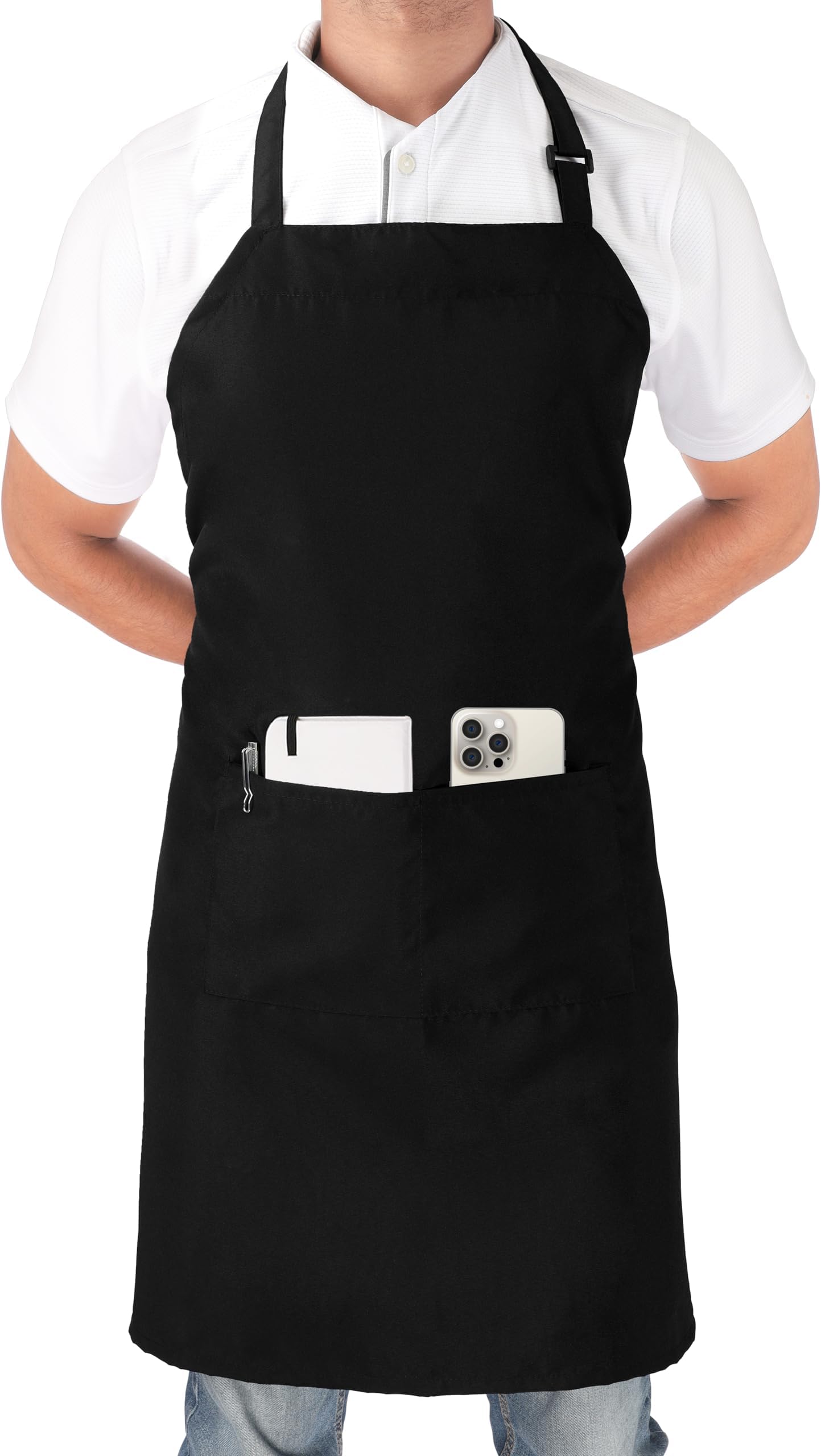 Amazon.com: DUSKCOVE 8 Pack Bib Aprons Bulk - Unisex Brown Commercial ...
