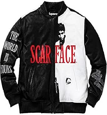 Unique Al Pacino Scarface Movie Black Real Leather Jacket Men | Jackets ...