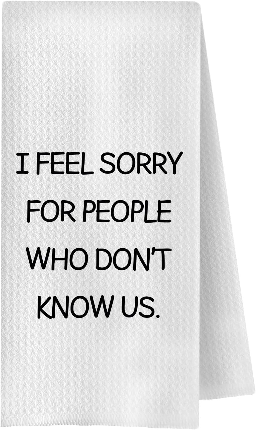 Amazon.com: ChenCraty Funny Gifts for Friends Kitchen Towels ...