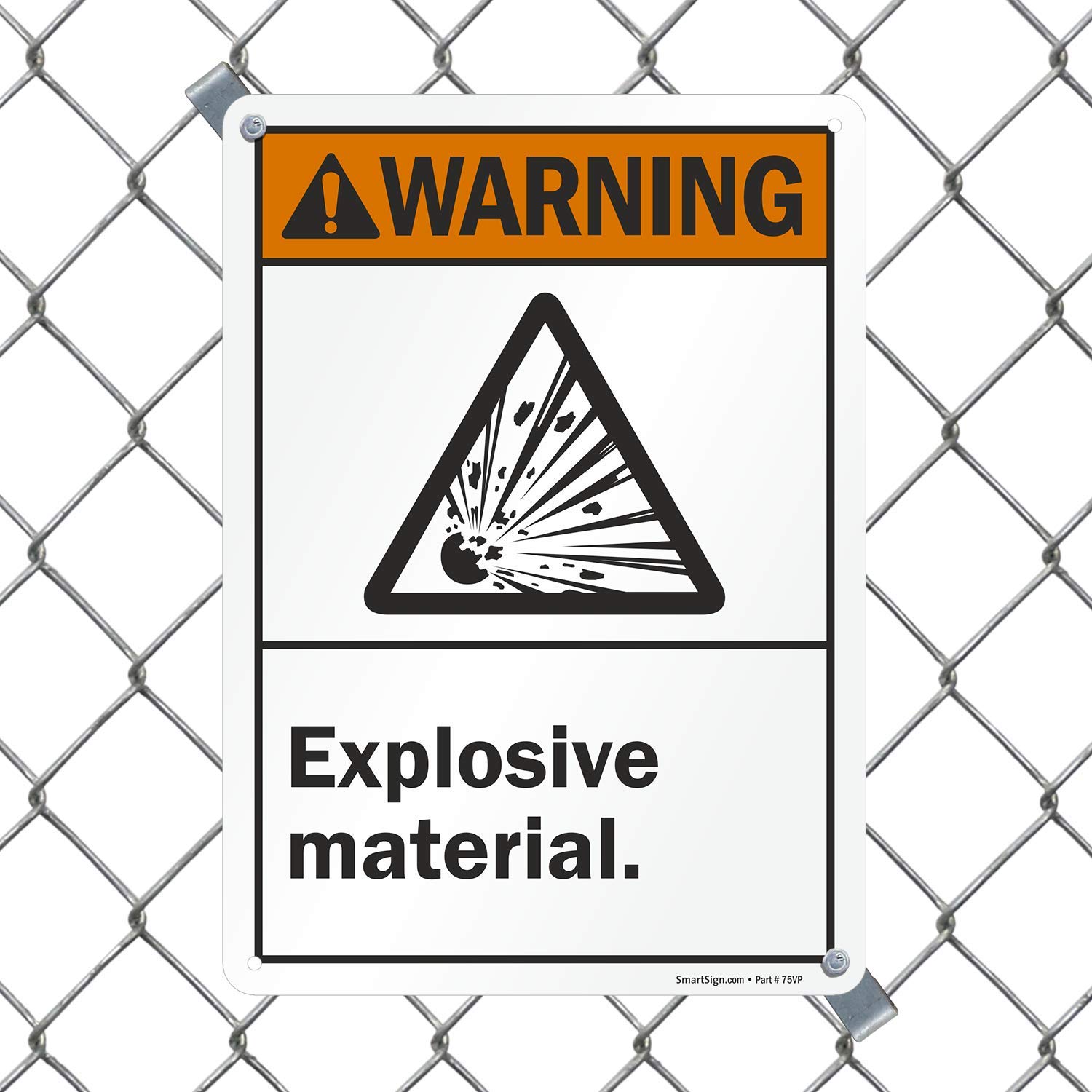 Explosive Sign In Black And White