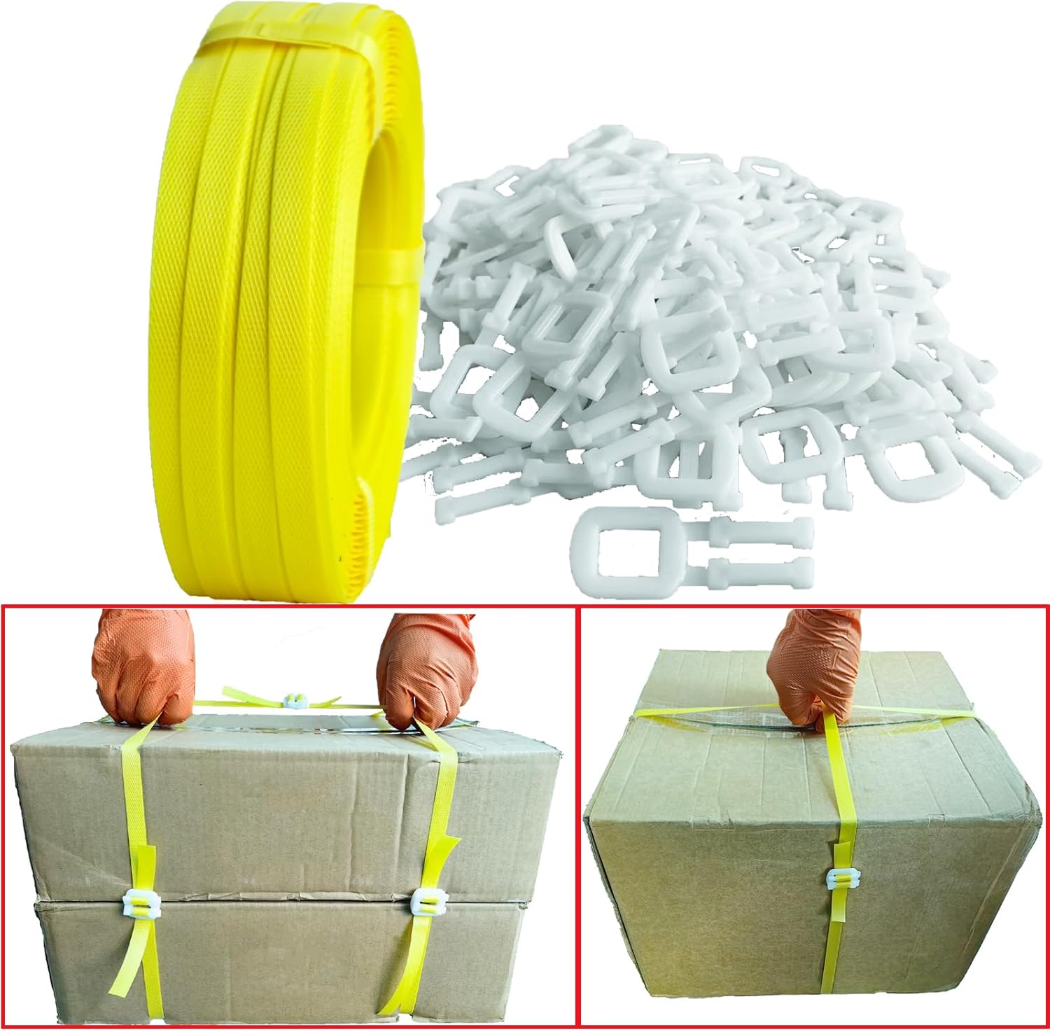 NEWANRAN Kit de flejado de bandas, herramienta de flejado de embalaje ...