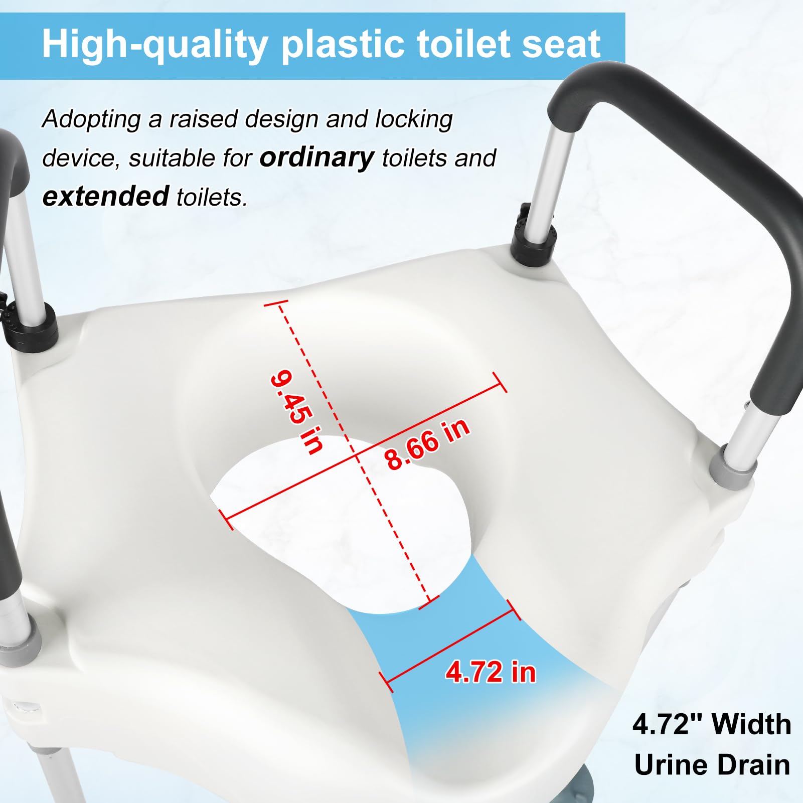 Snapklik.com : Jhkopqe Toilet Seat Risers For Seniors,Height Adjustable ...
