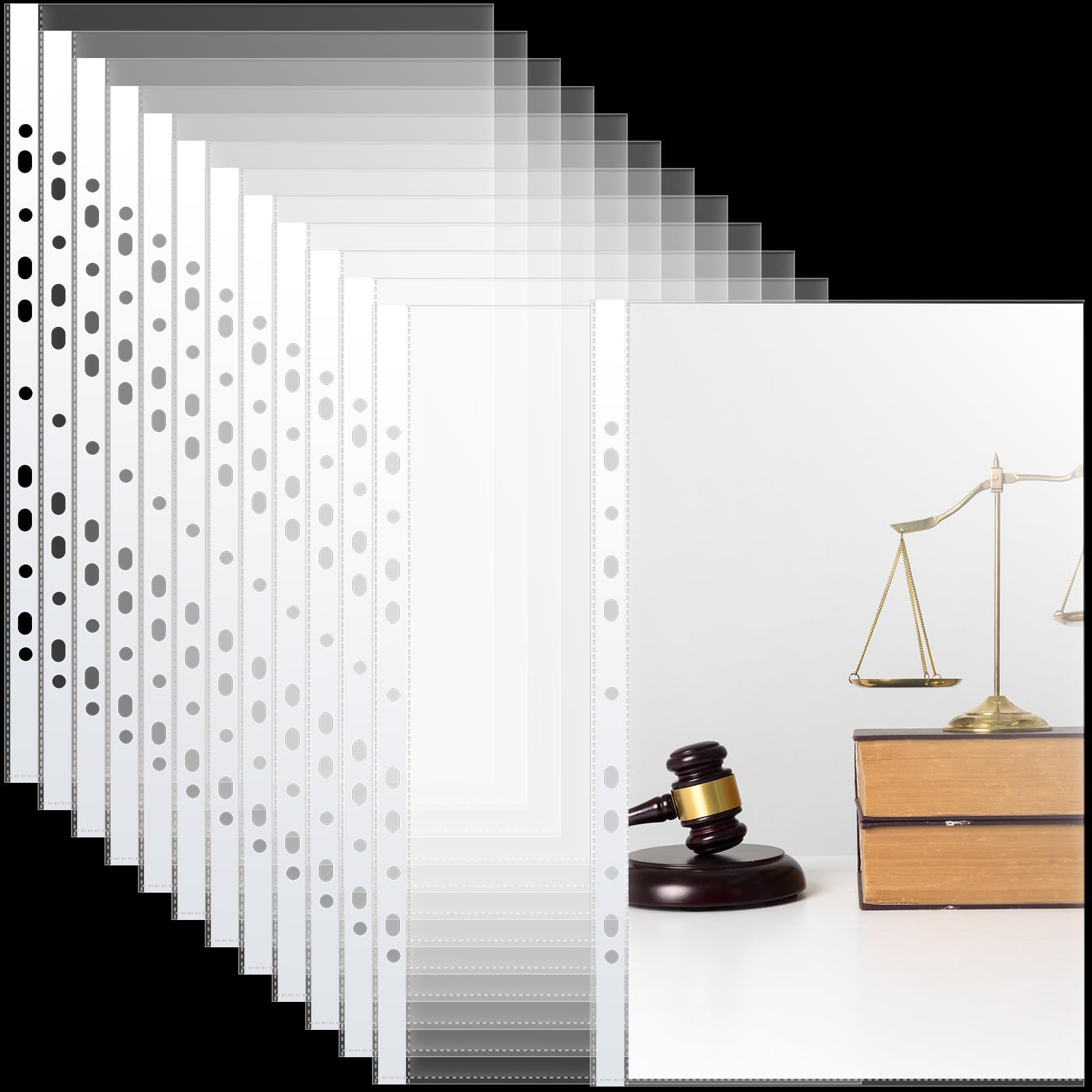 Amazon.com : Gilprop 200 Pcs 8.5 x 14 Inch Legal Size Heavyweight Clear ...