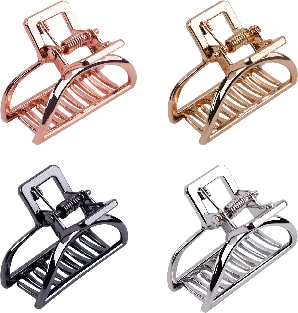 Amazon.com: Small Metal Hair Claw Clips for Women and Girls - 2 Inch ...