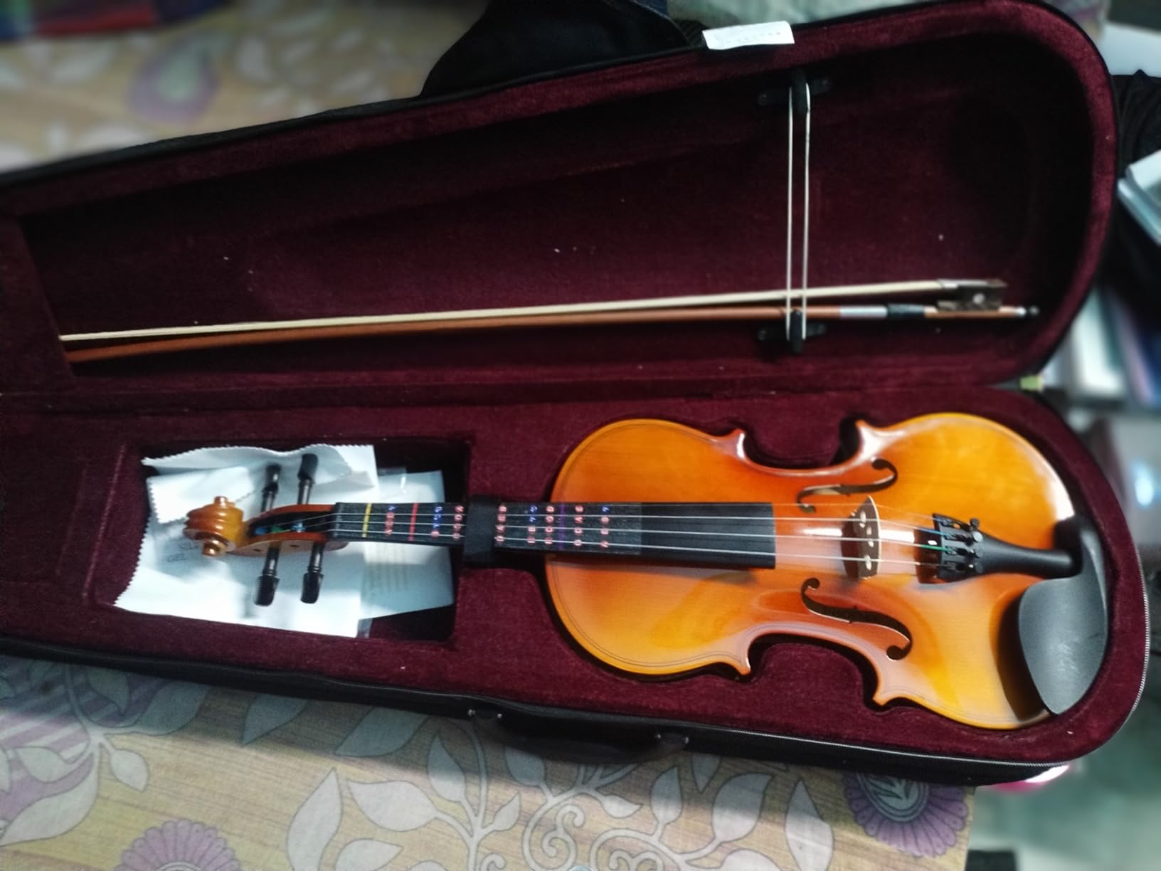 PHOENIX Violin 4/4 Full Size Kit, Violin Fiddle Set for Beginner Adults ...