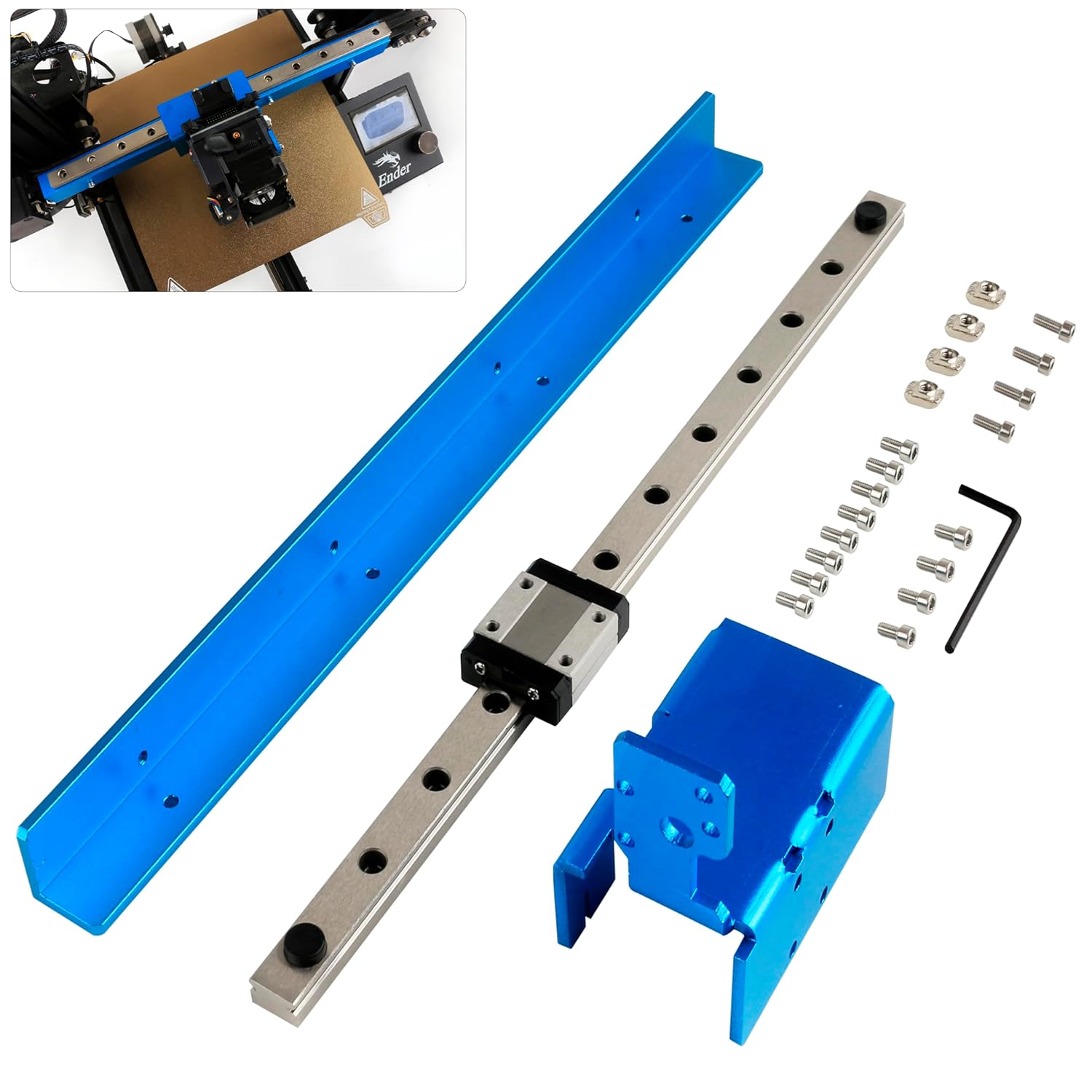 Ender 3 V2 X Axis Linear Rail Guide for Sprite Extruder Pro Kit of ...