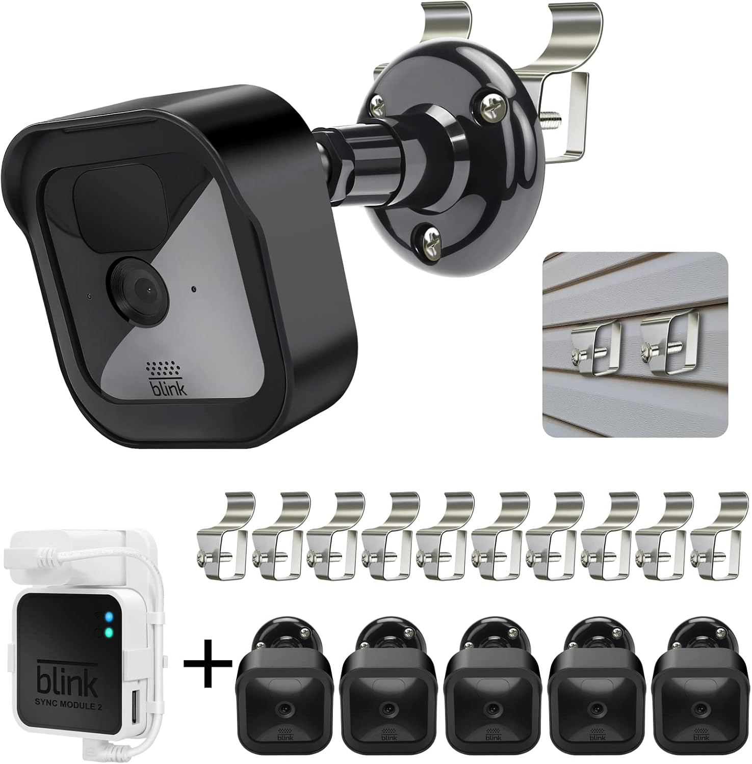 All-New Blink Outdoor Camera Housing and Vinyl Siding Mount Clips ...