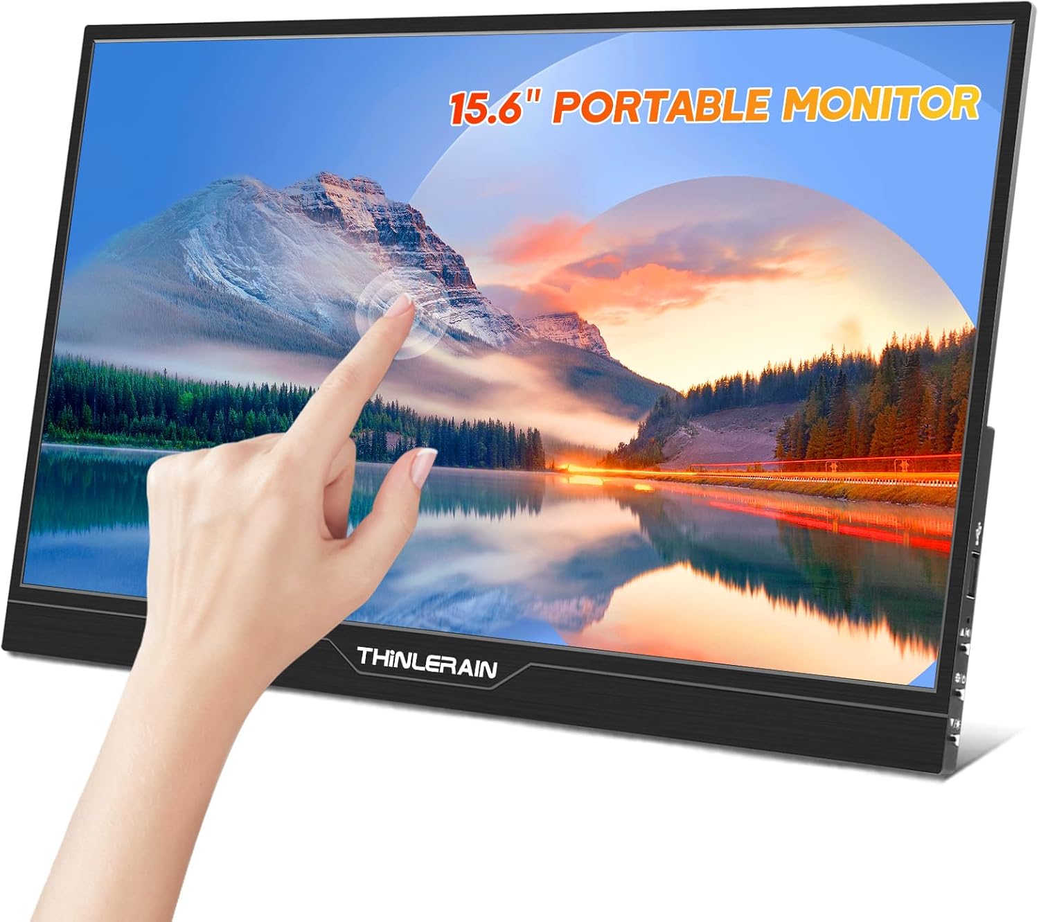 Thinlerain 15.6 Inch Portable Touchscreen Monitor USB C 1920 x 1080p ...