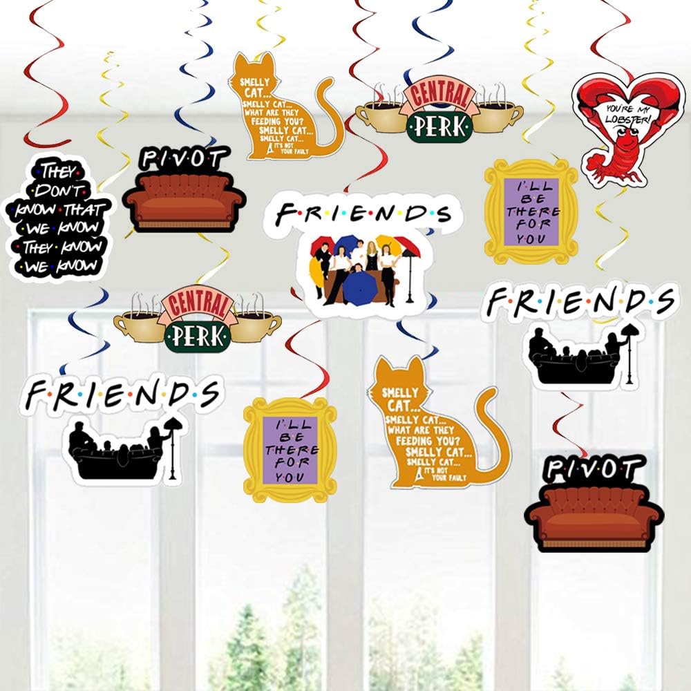 Amazon.com: 40PCS Friends TV Show Photo Booth Props, Friends Theme ...