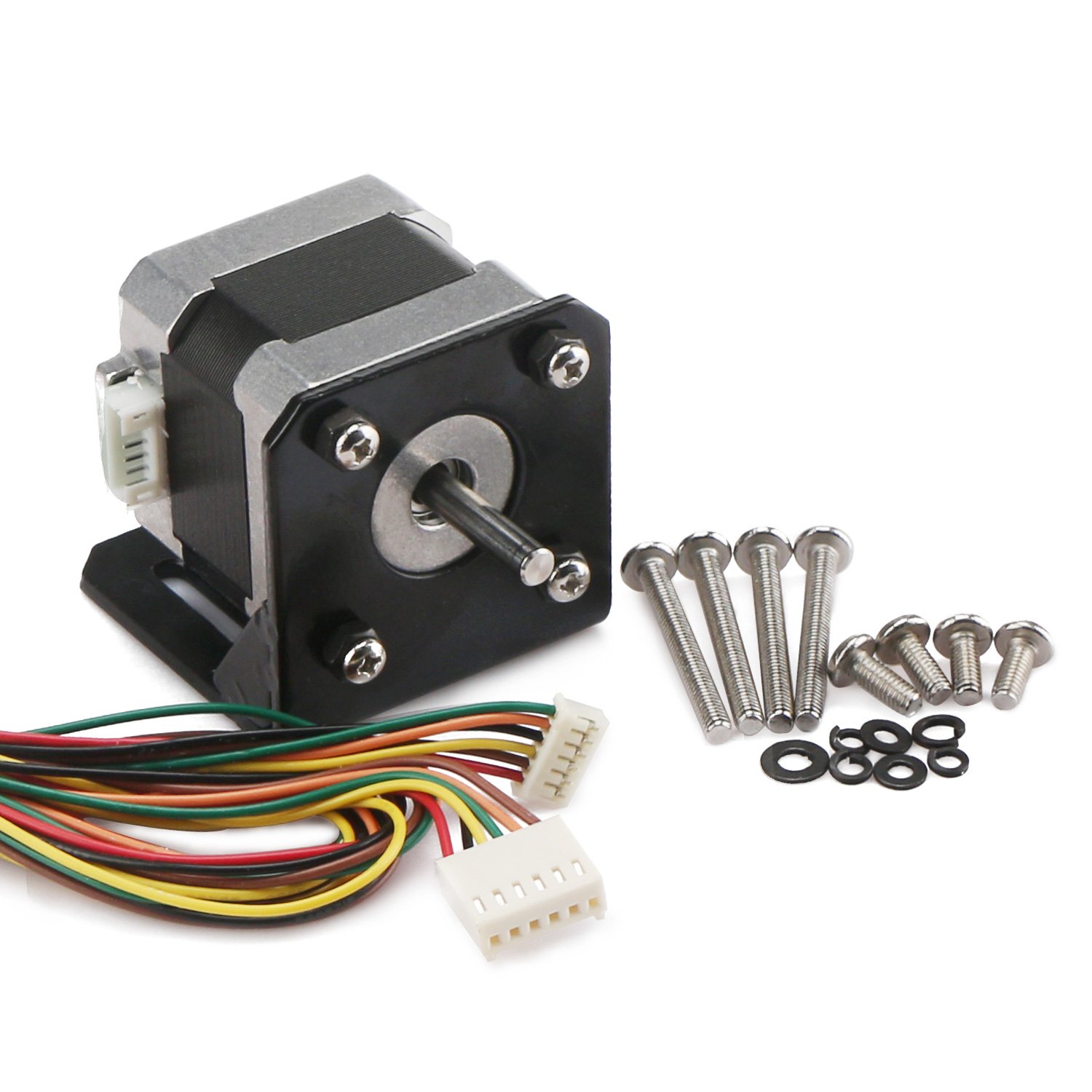 Buy DROK® Stepper Motor Two Phase Four Lead Electric Motors, 40mm High ...