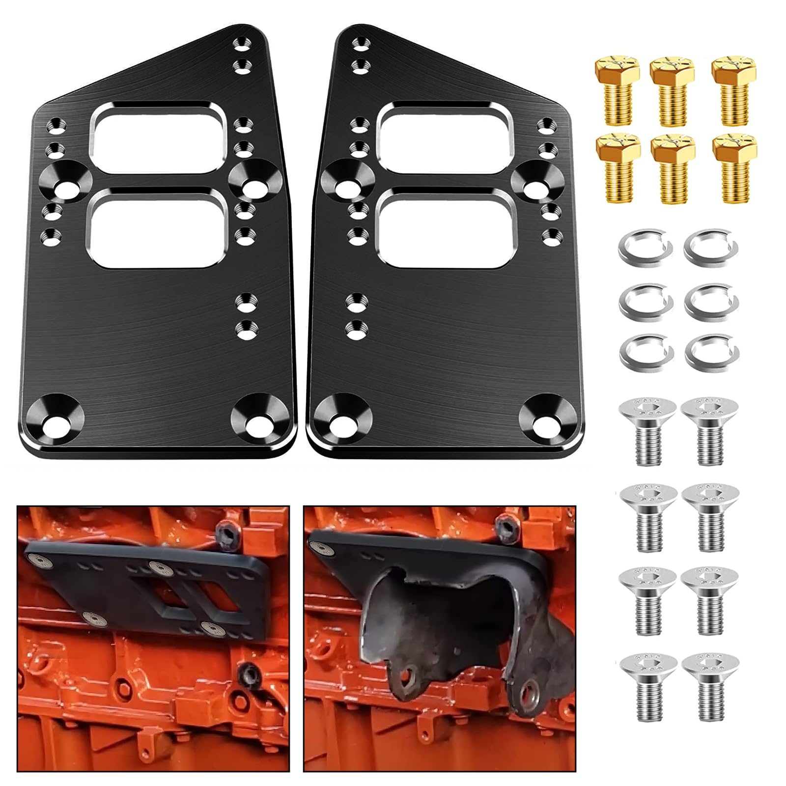Snapklik.com : For LS Swap Motor Mounts Adapter Plates - For SBC ...