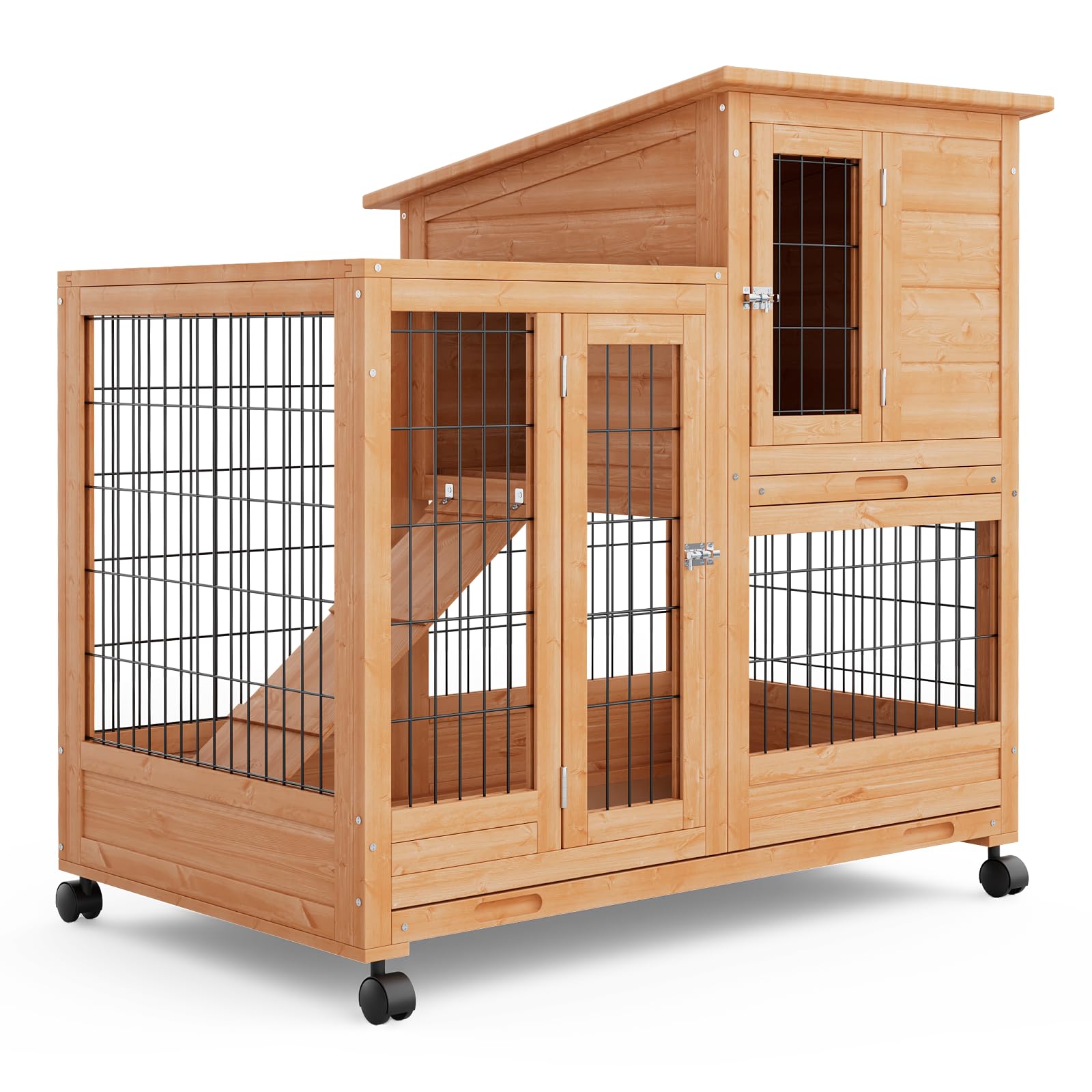 Snapklik.com : MoNiBloom 2 Story Rabbit Hutch Chicken Coop Hen House ...