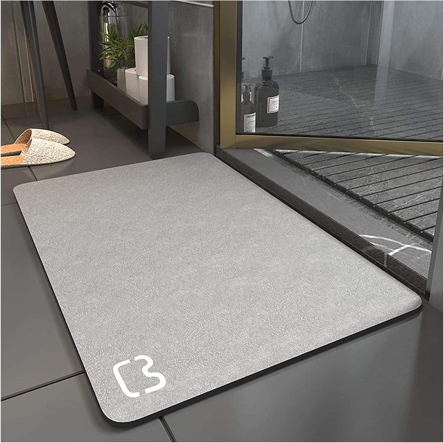 Dai Lufei Tapis de Bain Antidérapant Super Absorbant Diatomite Tapis ...