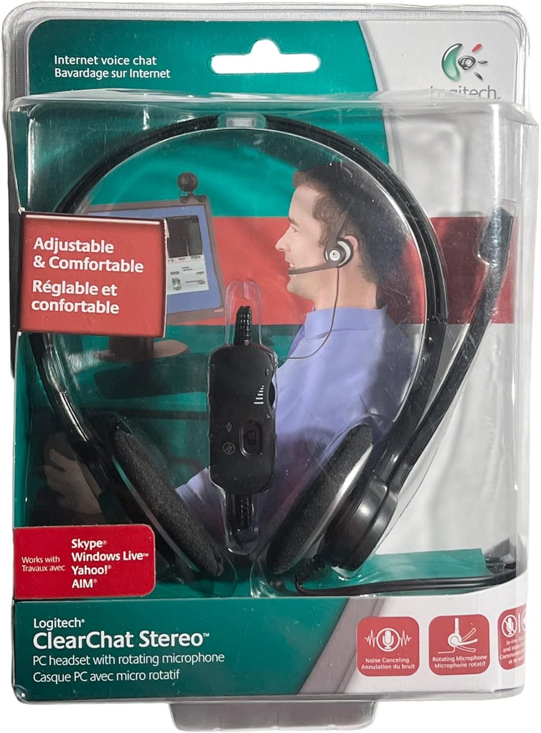 Amazon.com: Logitech ClearChat Stereo Headset : Electronics