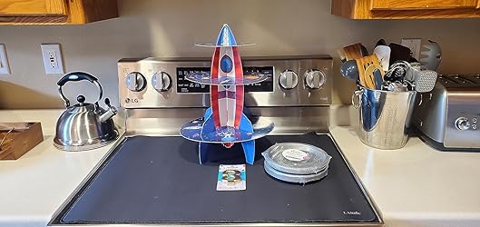 Amazon.com: Nuenen 3 Tiers Rocket Cupcake Stand Outer Space Cardboard ...