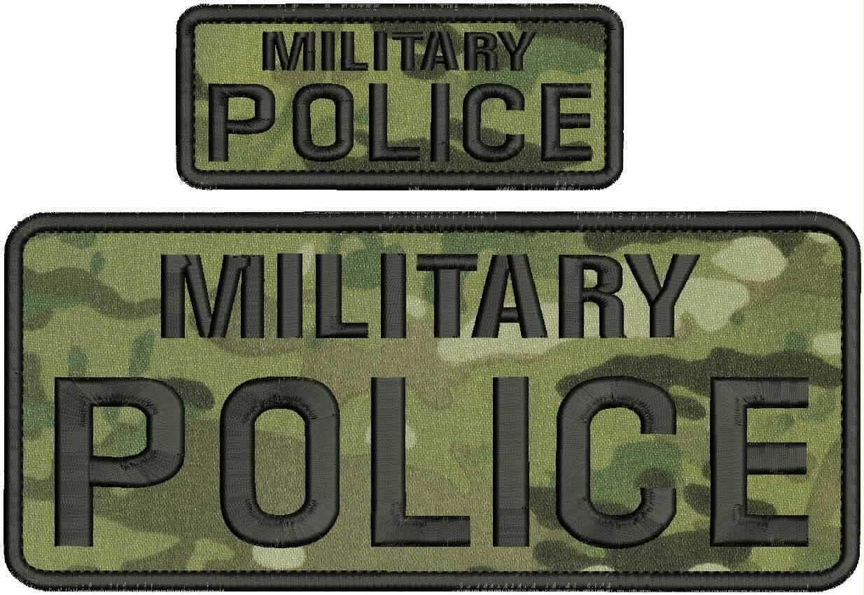 Amazon.com: Military Police Embroidery Patches 4X10 and 2X5 Hook On ...
