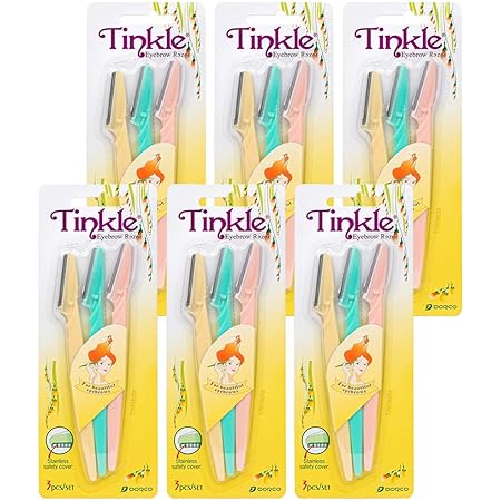 Amazon.com: Dorco Tinkle Eyebrow Razors for Women, 9 Razors [3ct per ...