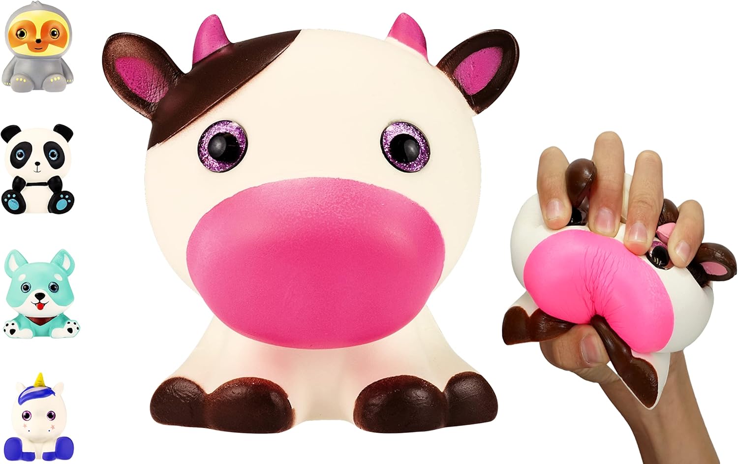 Amazon.com: JA-RU (1 Unit Assorted) Jumbo Foam Squishy Toys Animal ...