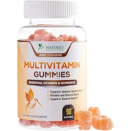 Amazon.com: Nature's Nutrition Multivitamin Gummies Extra Strength ...