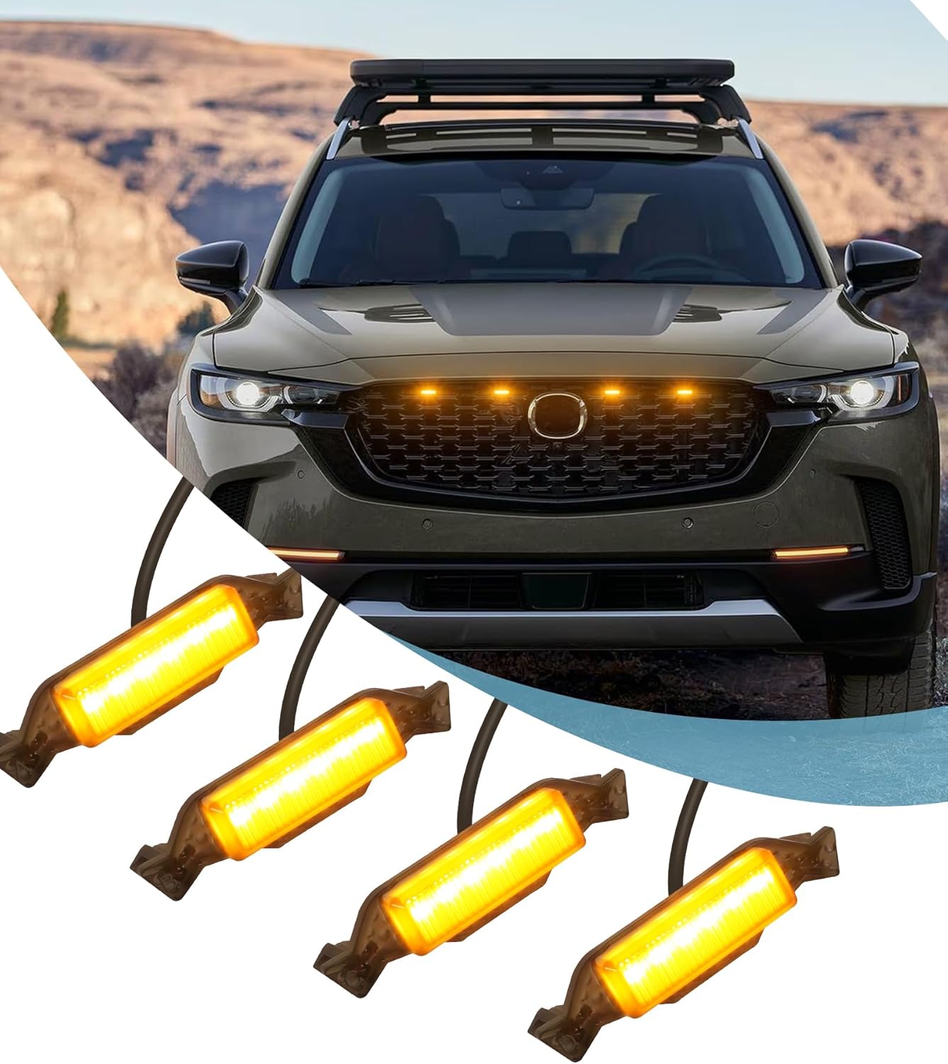 Amazon.com: LED Grille Lights for Mazda CX50 Grill Lights 2023 2024 ...